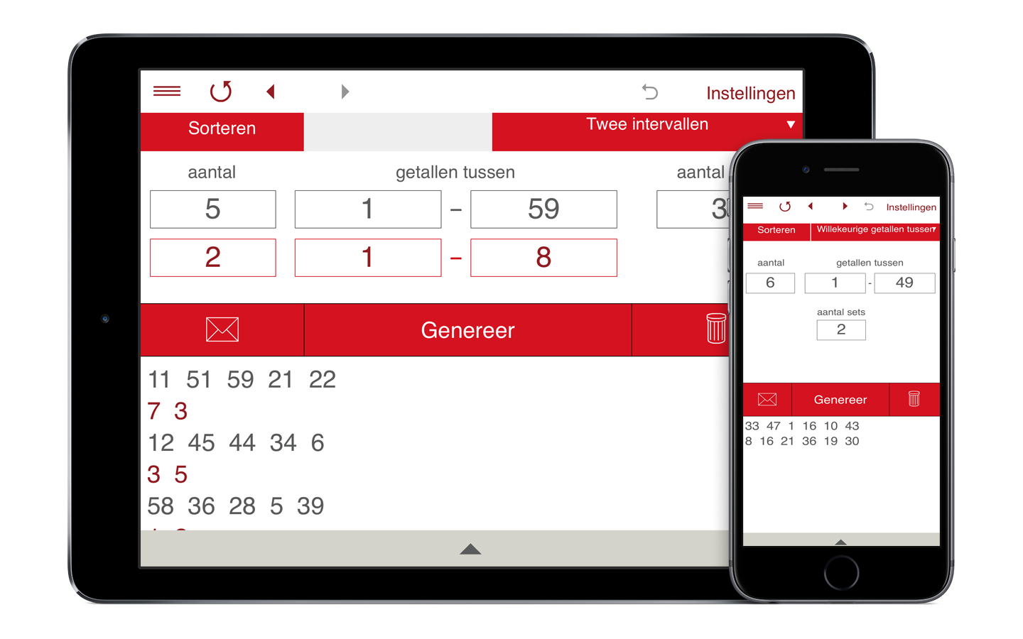 Random getallen generator - genereer willekeurige getallen Random getallen generator - genereer willekeurige getallen